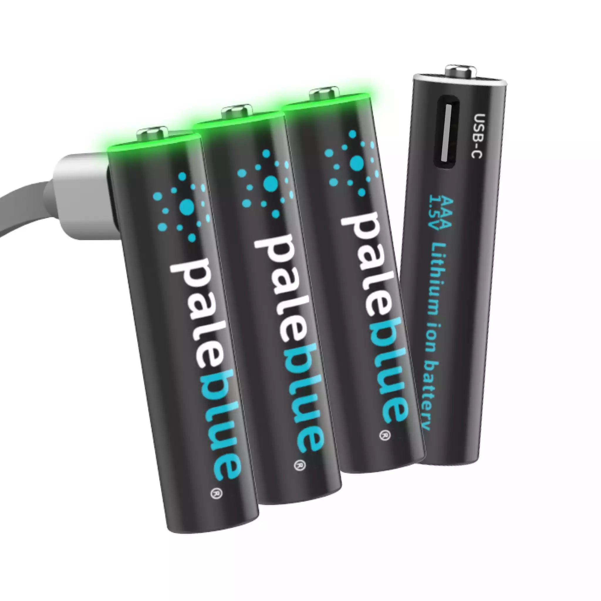 AAA USB Rechargeable Lithium Batteries | Paleblue Europe